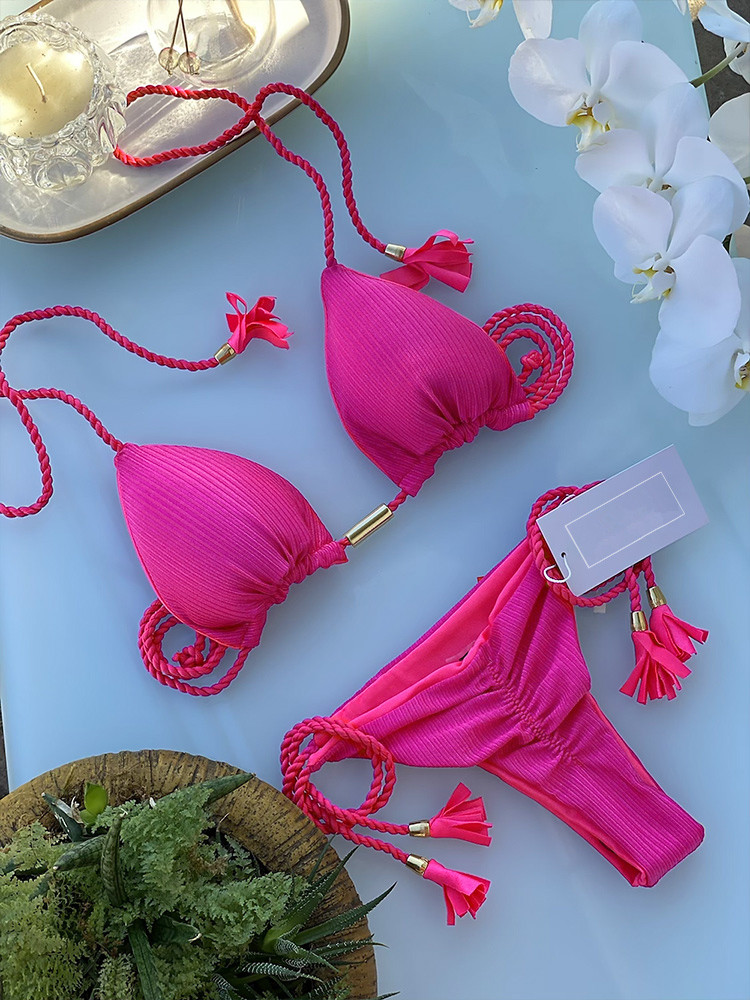 Adjustable Bandage Bikini Set Swimwear Swimsuit Wo... – Vicedeal