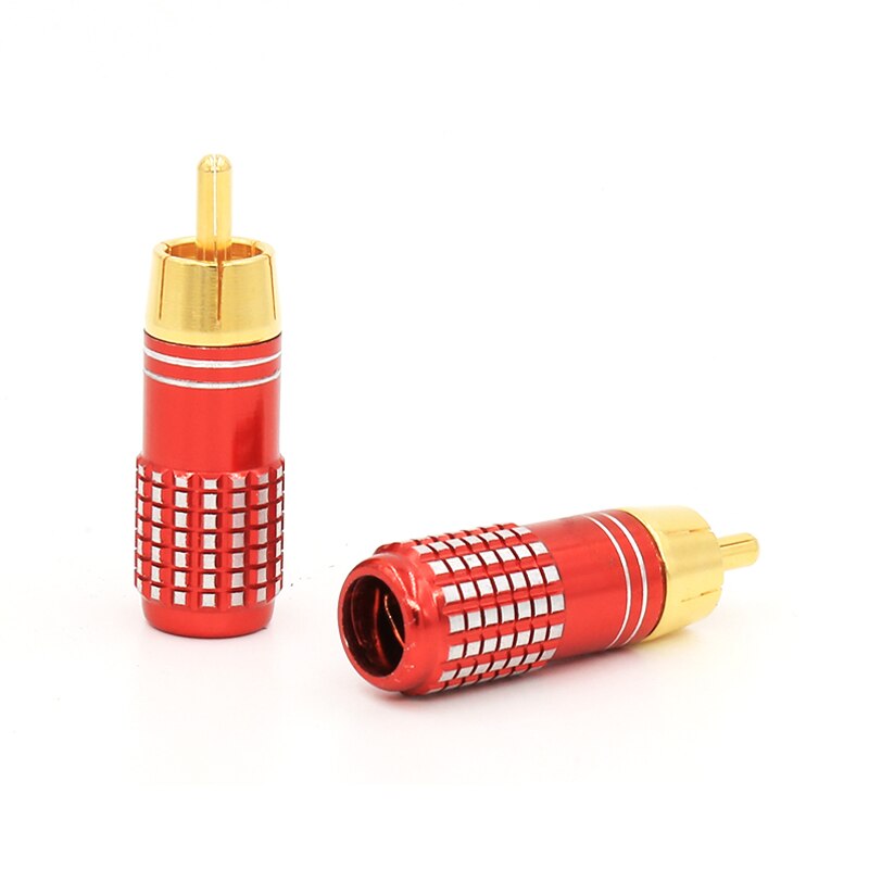 4 pcs High Performance RCA plug Gold Plated RCA pl... – Grandado
