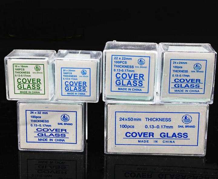4boxes/lot, 100pcs/box Microscope Cover glass slip... – Grandado