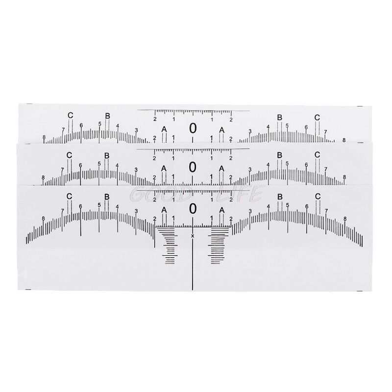 Disposable Adhesive Eyebrow Ruler Guide Sticker Ta... – Grandado