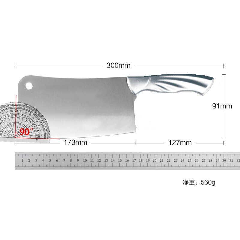 5mm Thickened Stainless Steel Cleaver Knife Kitche... – Vicedeal