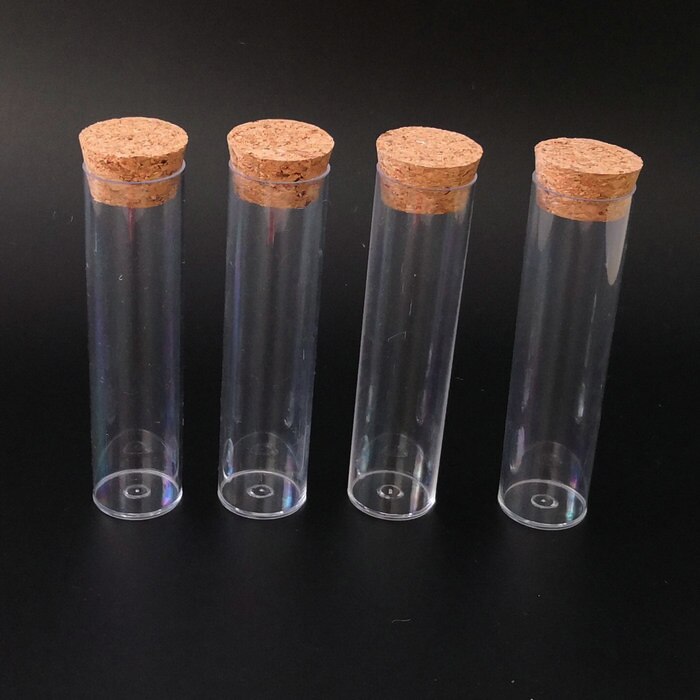 20pcs/lot 25x95mm Plastic Flat BottomTransparent L... – Grandado