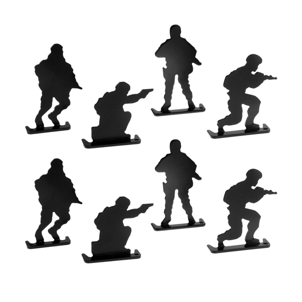 8pcs Metal Shooting Targets Soldiers Silhouette fo... – Grandado