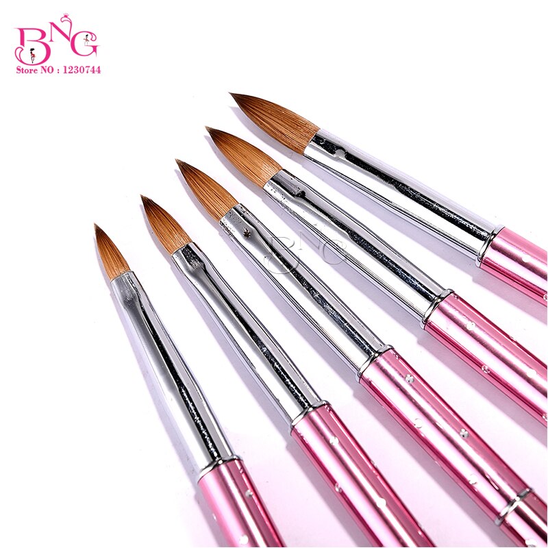 Bng #2 #4 #6 #8 #10 100% Kolinsky Haar Nagelborste... – Grandado