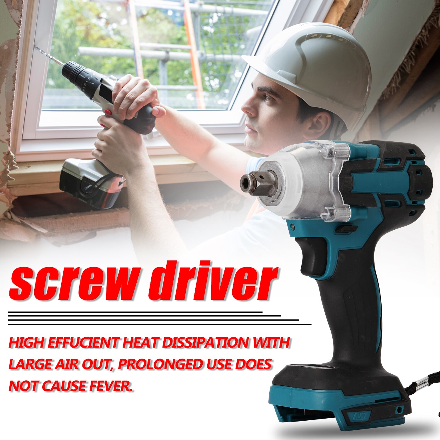 Electric Rechargeable Cordless Brushless Impact Sc... – Vicedeal