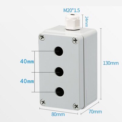 16mm button switch box waterproof control box outd... – Grandado