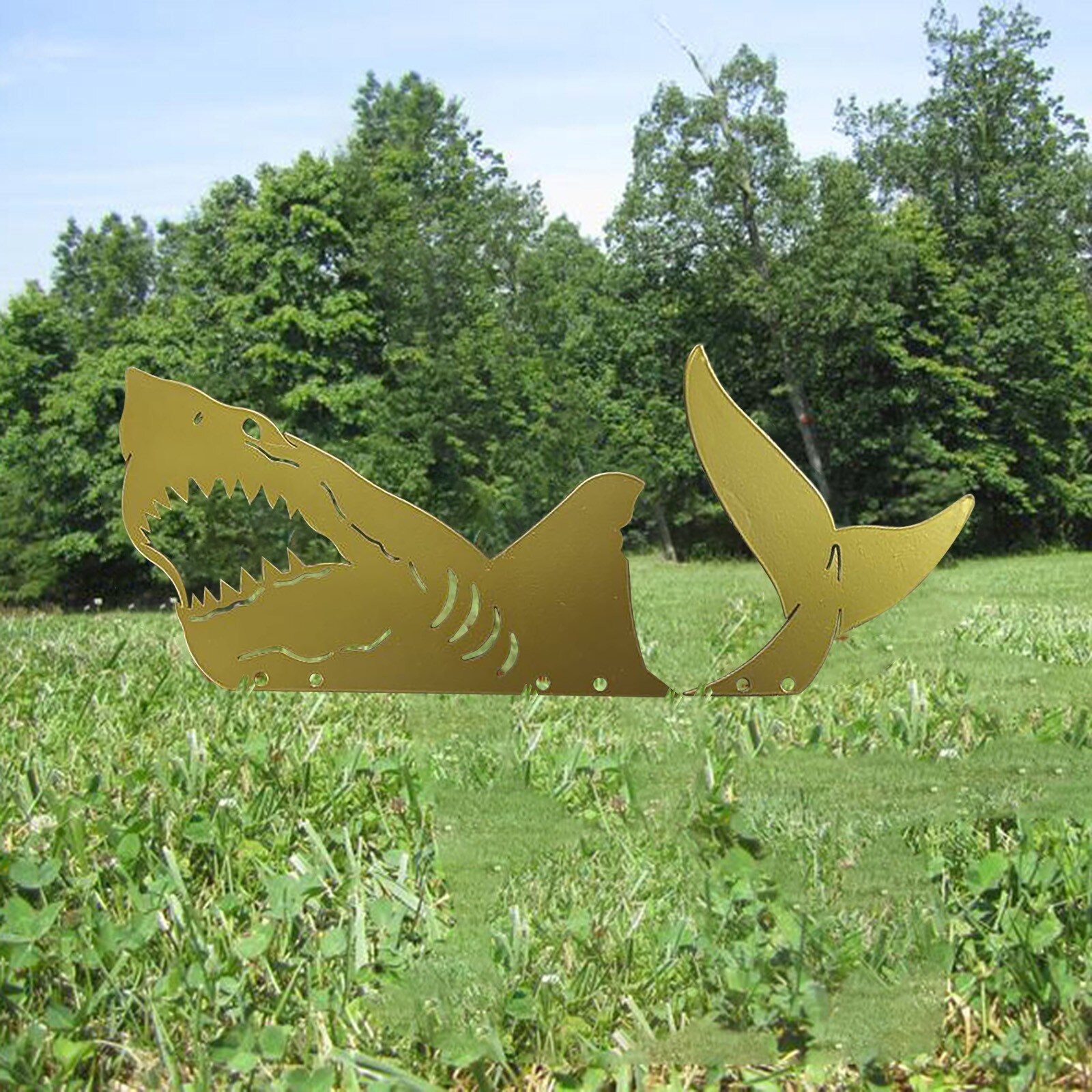 Shark Garden Art Figurines Garden Art Outdoor Deco... – Vicedeal