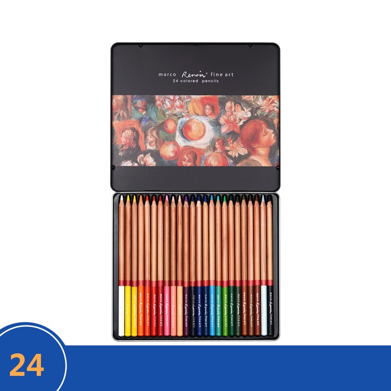MARCO 24/36/48/72/100 Color Pencil Watercolor Oil ... – Vicedeal