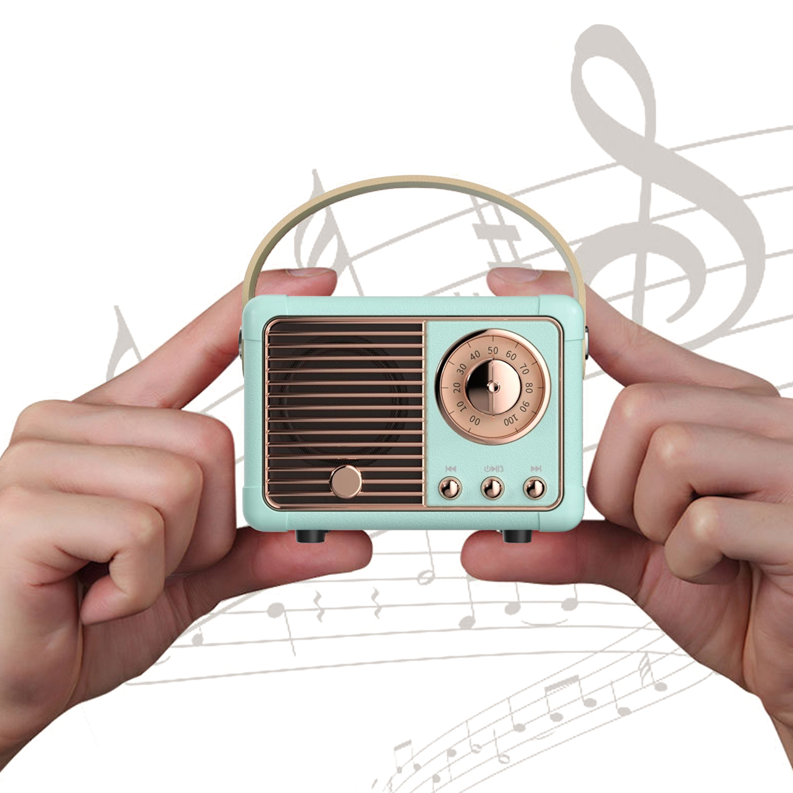 Retro Bluetooth Speaker HM11 Classical Retro FM Ra... – Grandado