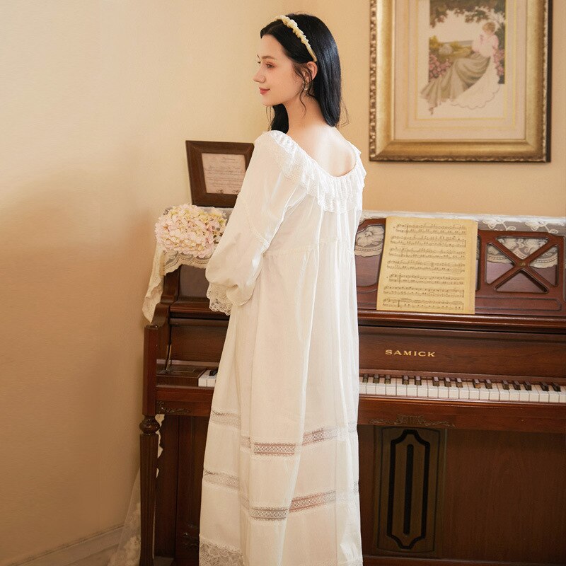 Women's Spring Vintage Gothic Victorian Night Dres... – Vicedeal