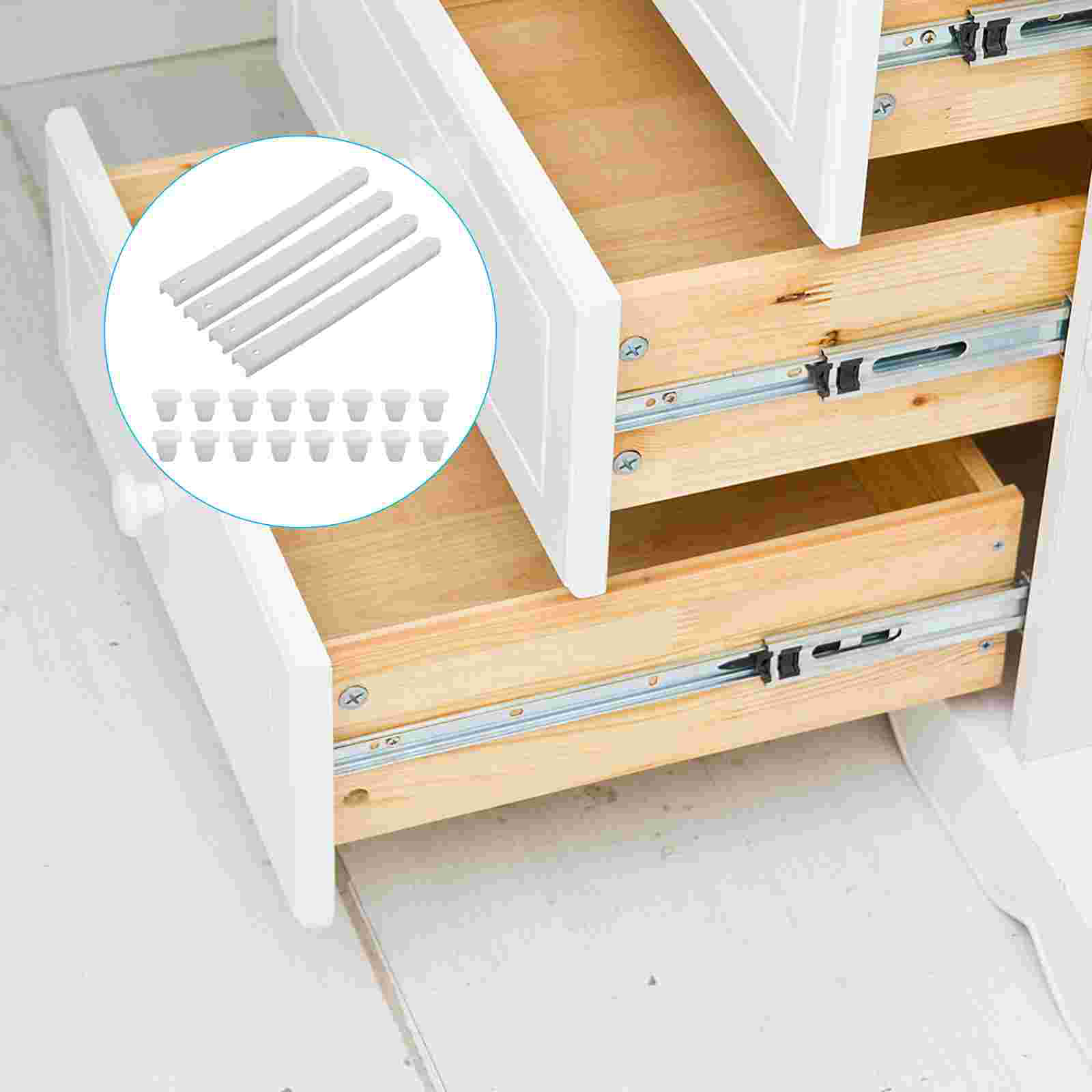 4 Sets Simple Drawer Guides Tracks Drawer Slide Tr... – Grandado