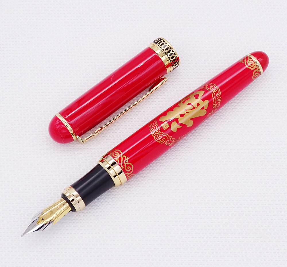 Duke D2 Classic Fountain Pen Chinese "Fu" Pattern ... – Vicedeal