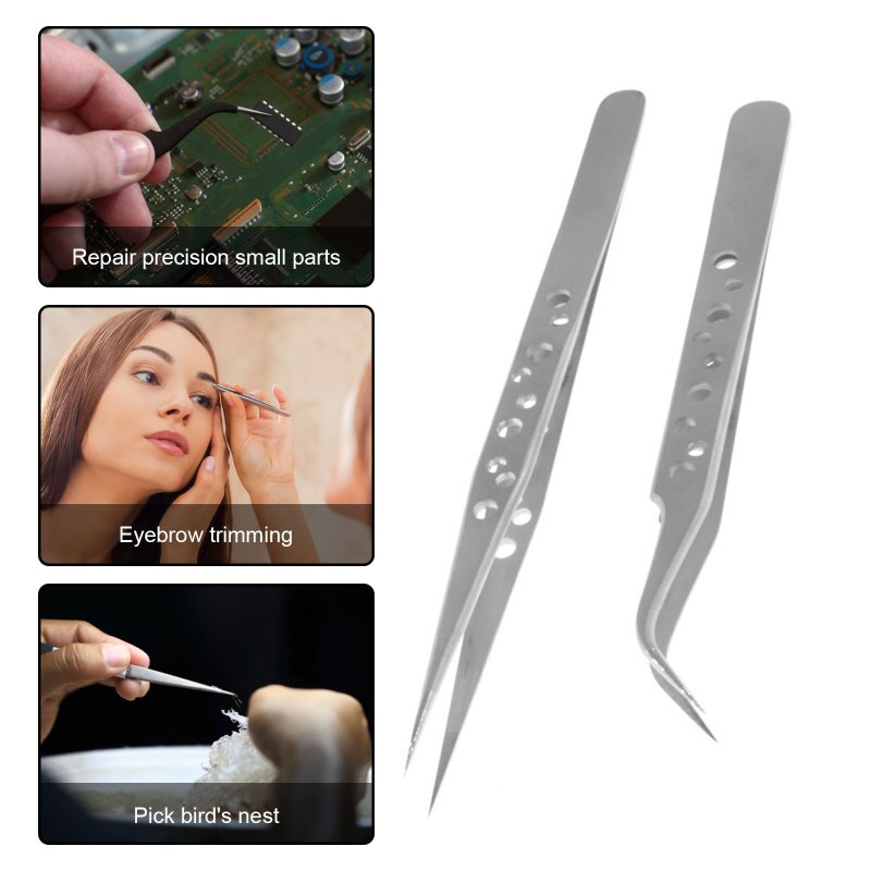Precision Stainless Steel Tweezers Industrial Elec... – Vicedeal