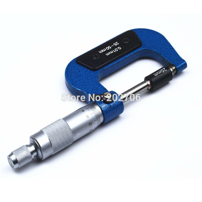 25-50mm Outside Micrometer 0.01mm Micrometer Measu... – Vicedeal