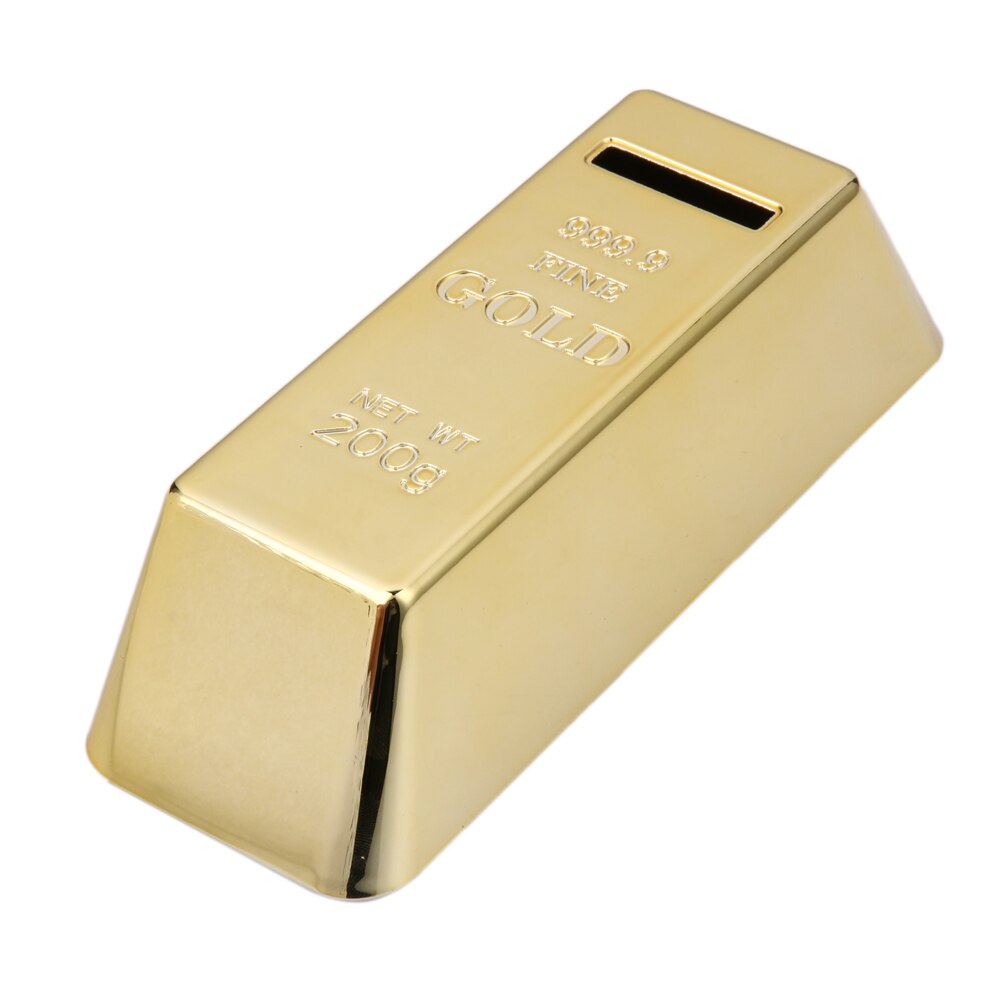 ABS Kunststoff Gold Sparschwein Bullion Ziegel Gel... – Vicedeal