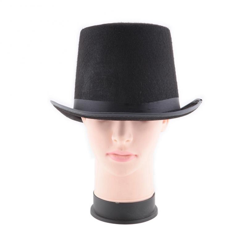 Tall Black Top Hat Steampunk Magician Costume Prop... – Grandado