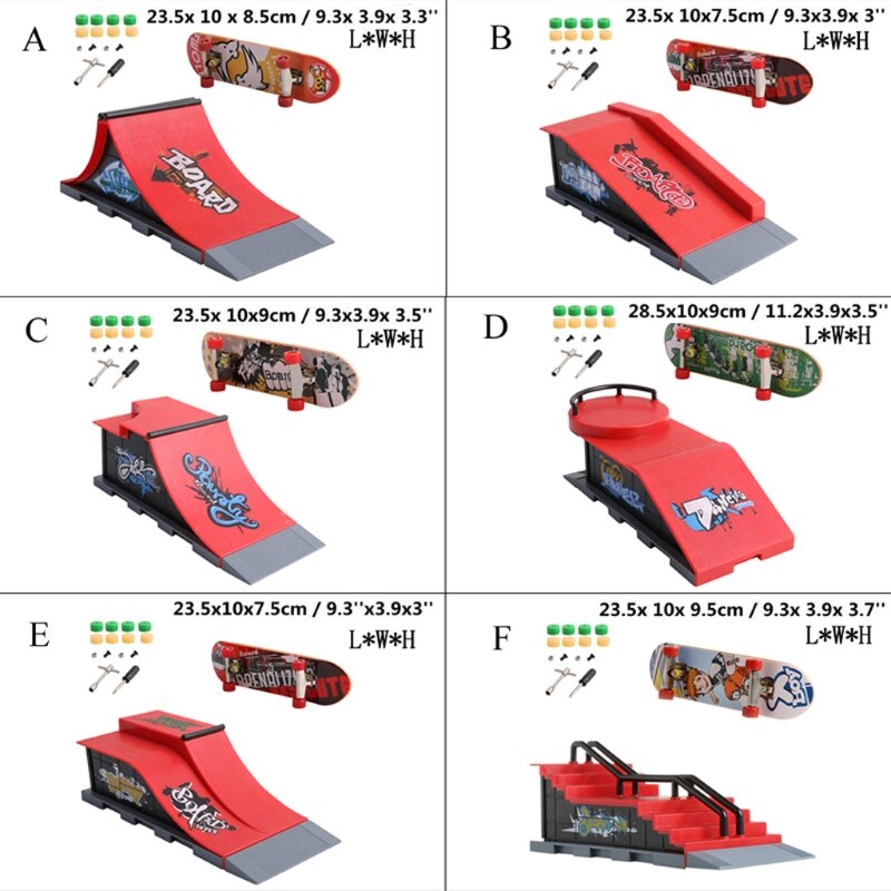 Type C Skate Park Ramp Parts for Fingerboard Finge... – Grandado
