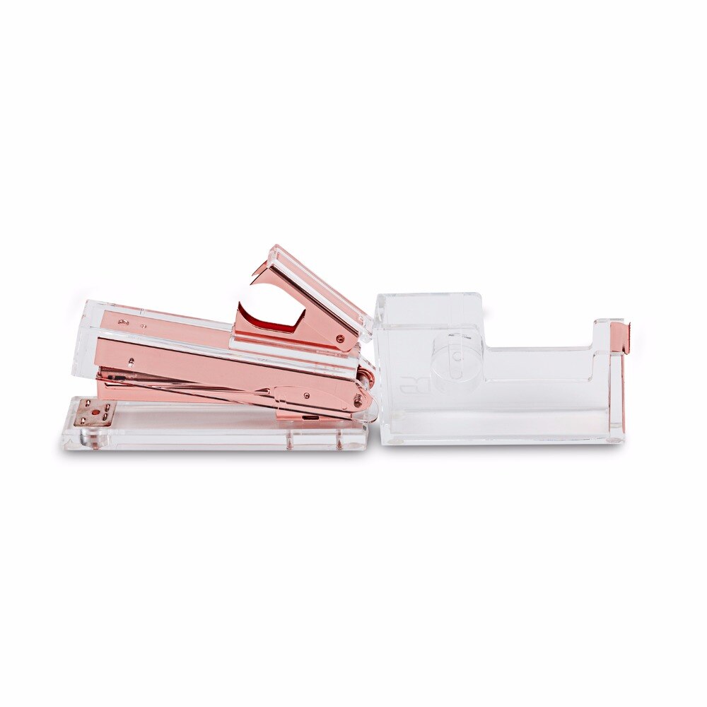 Rose Gold Acrylic Stapler office accessories schoo... – Vicedeal