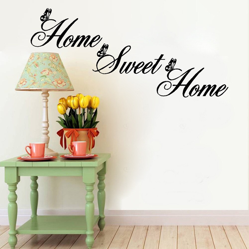 Home Sweet Home Decor Wall Stickers DIY Removable ... – Vicedeal