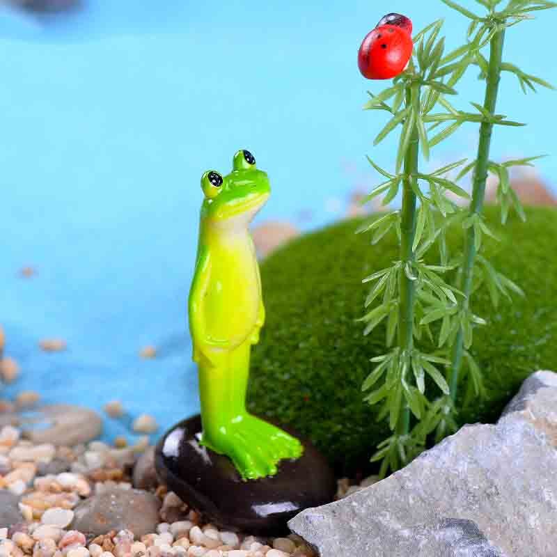 3 Style Cute Frog Mini Resin Crafts Fairy Garden M... – Vicedeal