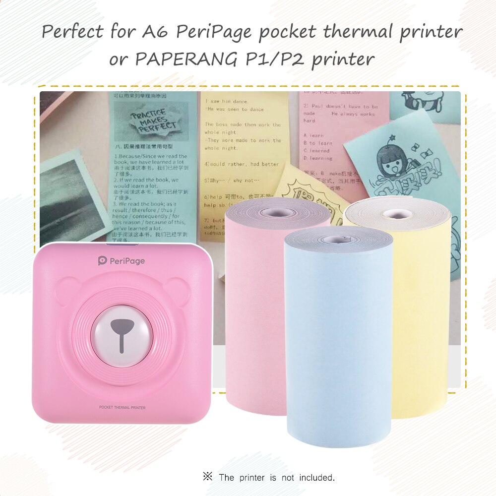 Printable Kleur Sticker Papier Roll Direct Thermis... – Grandado