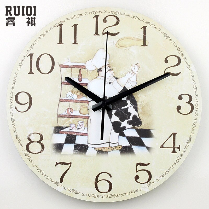 absolutely silent quartz wall clock kitchen home h... – Vicedeal