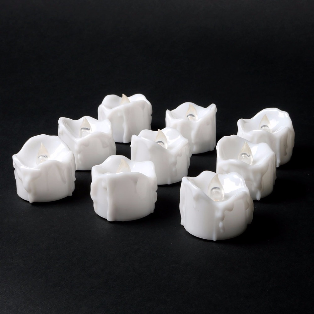 Timer telys 6 or 12 flimrende flammeløse lys med t... – Vicedeal