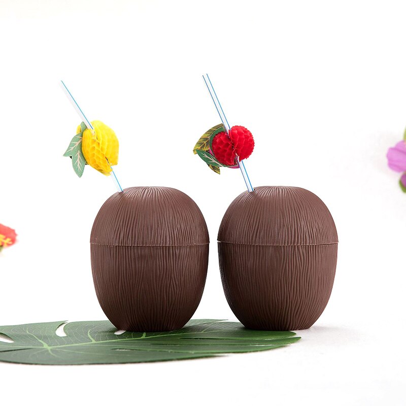 Lovely Plastic Fruit Pineapple Coconut Drinking Cu... – Vicedeal