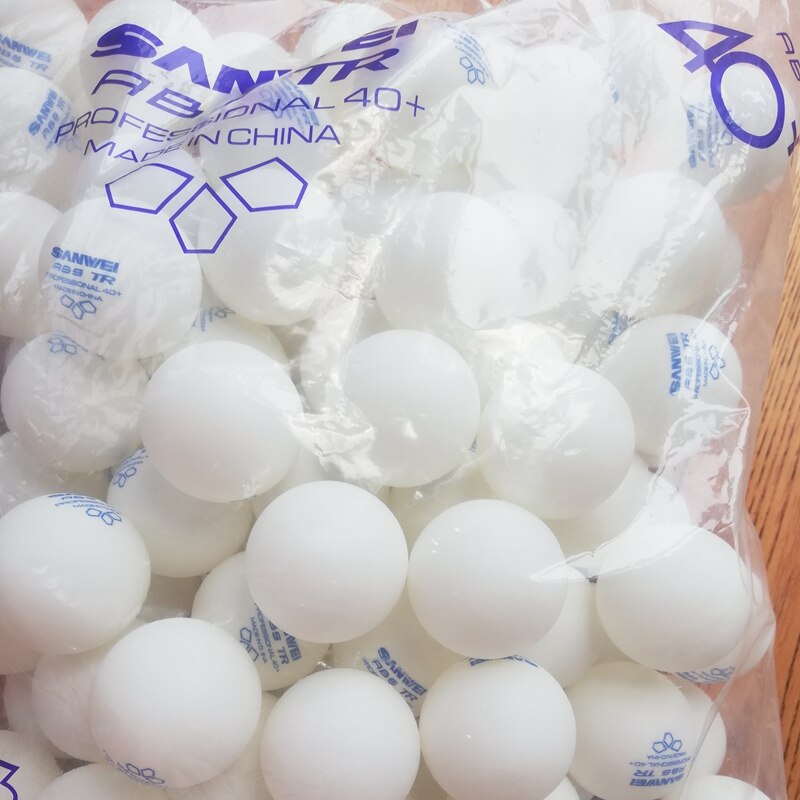 SANWEI-pelota de tenis de mesa 3-Star ABS 40 + 100... – Grandado