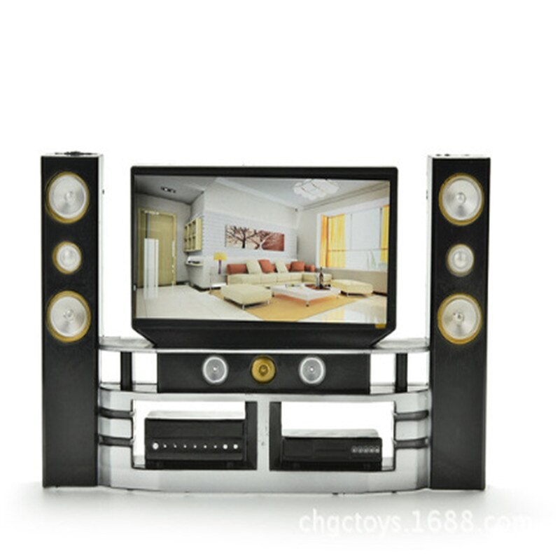 Mini 1:6 TV Home Theater Cabinet Set Combo For Dol... – Vicedeal