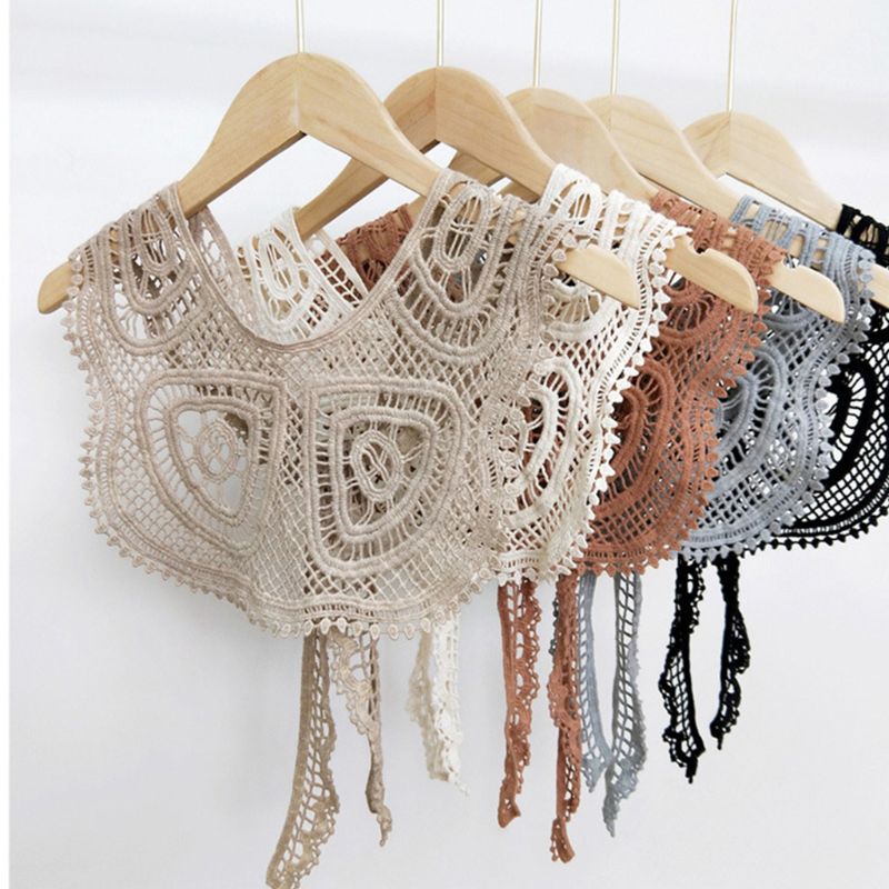Hollow Out Crochet Floral Lace Grid Tassels Women ... – Grandado