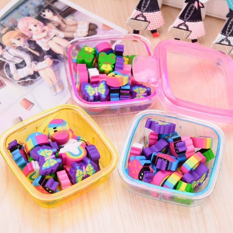 20Pcs/set Cute Rubber Eraser Kid School Supplies S... – Vicedeal