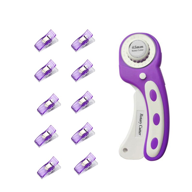 DIY 45mm Rotary Cutter With 10 Pcs Sewing Clips, f... – Vicedeal