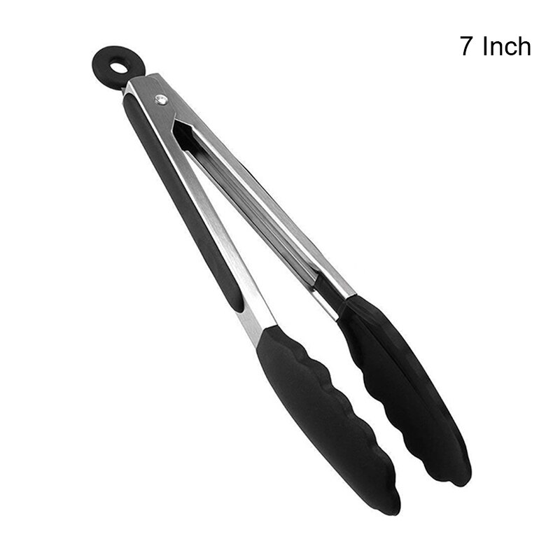 Silicone Kitchen Food Tongs Stainless Steel Handhe... – Grandado