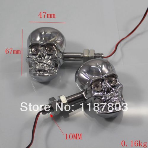 Motorcycle Skull Turn Signal Light LED Light Unive... – Grandado