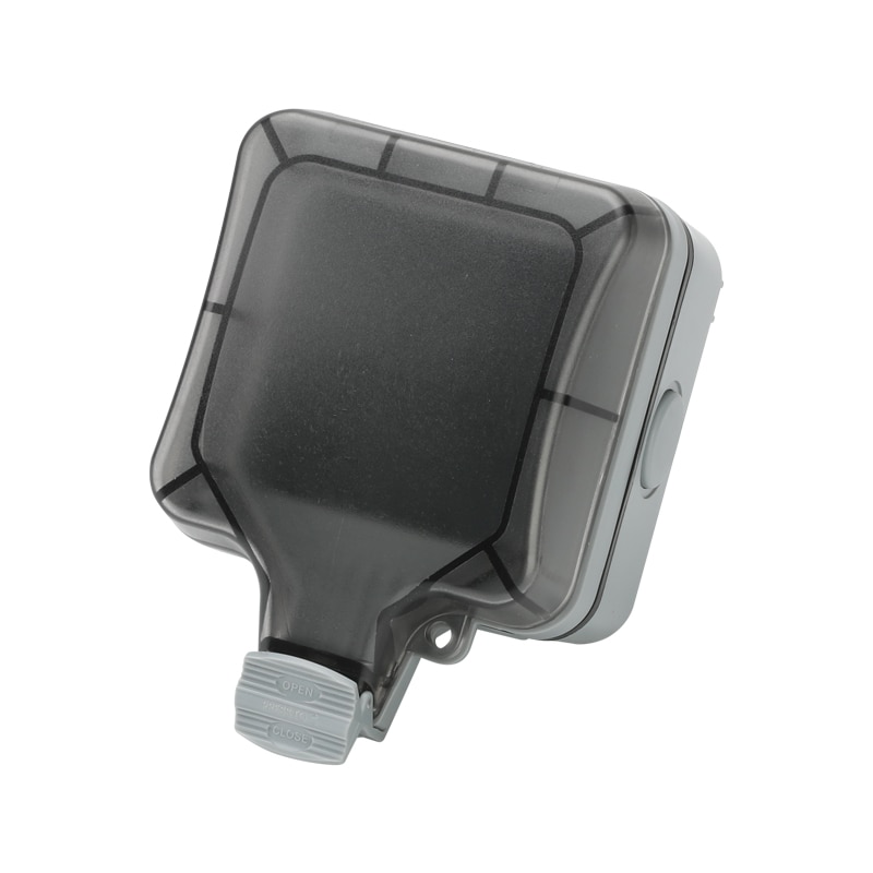 weatherproof single outdoor switched power socket ... – Grandado