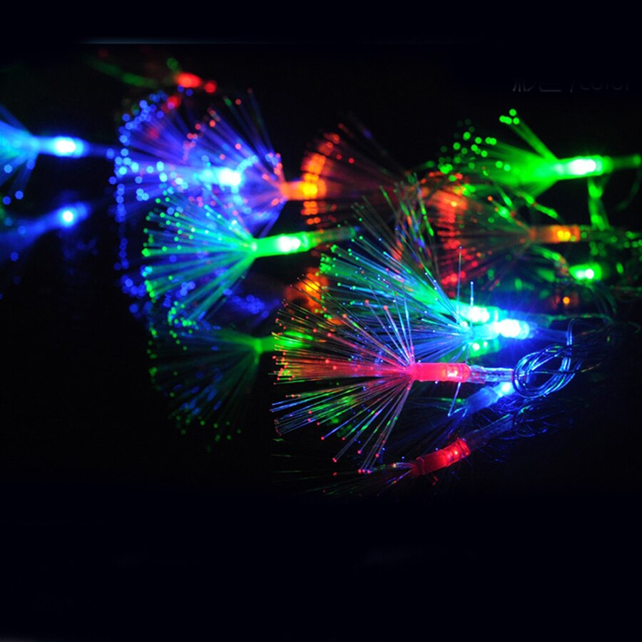 10m 100 led optisk fiber fe string lys glimt lys j... – Vicedeal