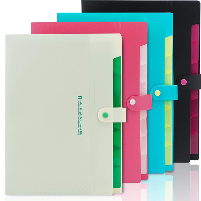 Expanding File Folders, 4PCS Plastic A4 Expandable... – Grandado