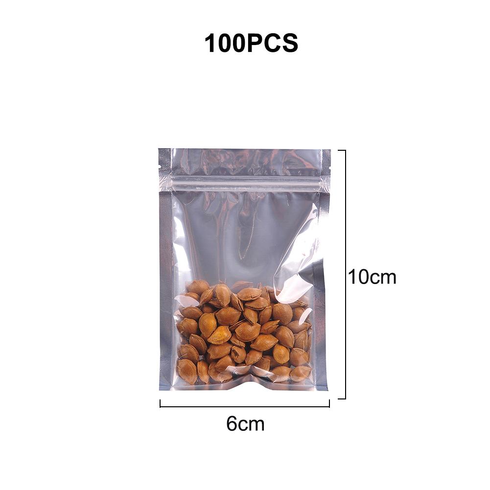 100PCS Transparent Plastic Package Bag Stand Up Al... – Grandado