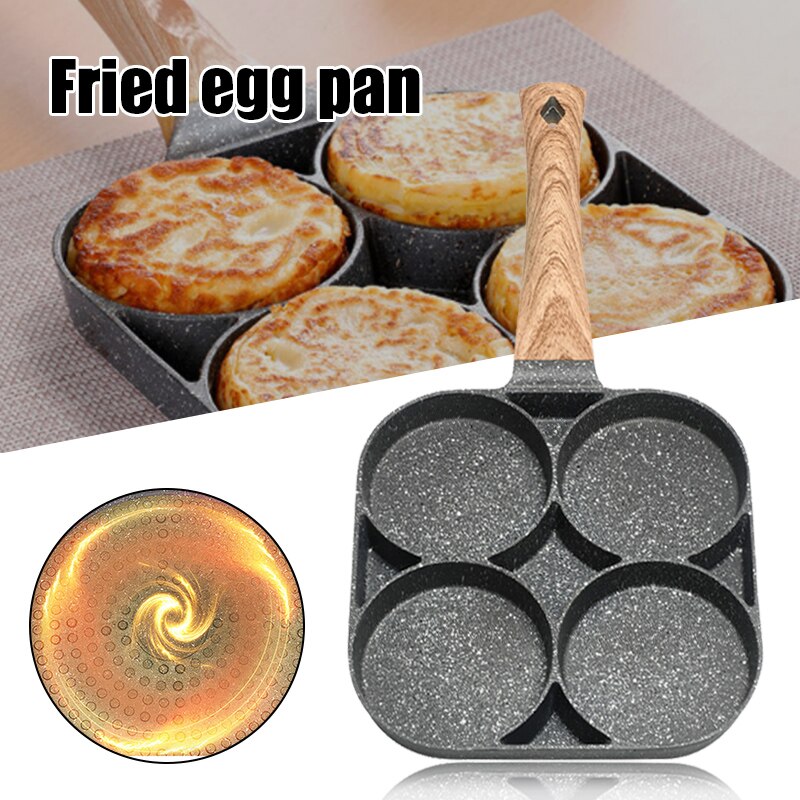 4 Cup Ei Pan Met Non Stick Aluminium Coating Ei Ko... – Vicedeal