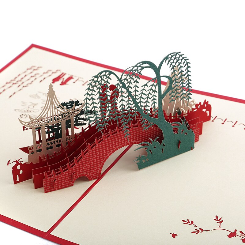3D Pop UP bridge Cards Marry Christmas Greeting Ca... – Grandado