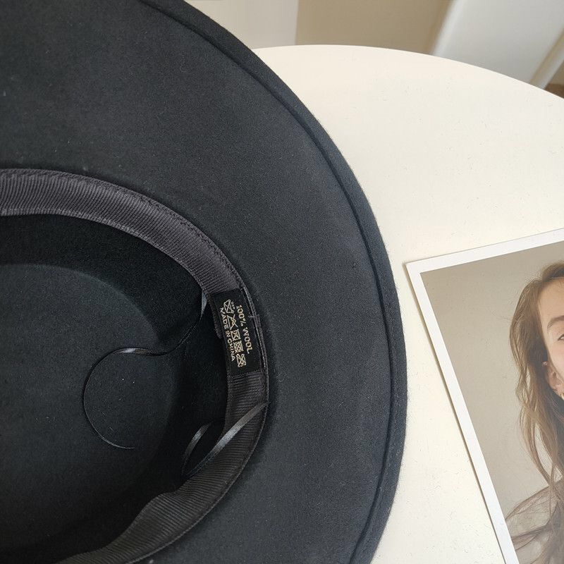 Felt Hats for Women Fedoras Wide Brim Panama Hat J... – Grandado