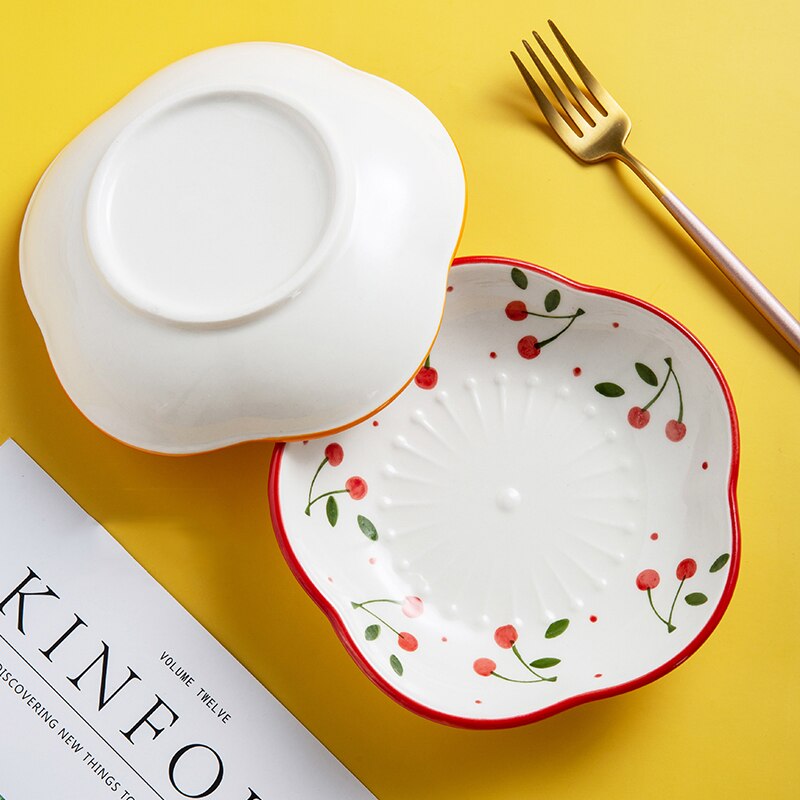 Cute Fruit Dish Plate Serving Platter Undergalze C... – Vicedeal