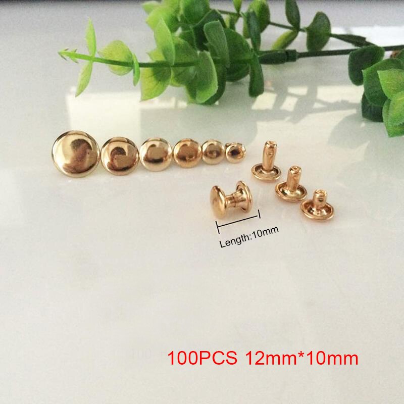 100 Pcs / Set Diameter 6MM Light Gold Buttons Scre... – Vicedeal