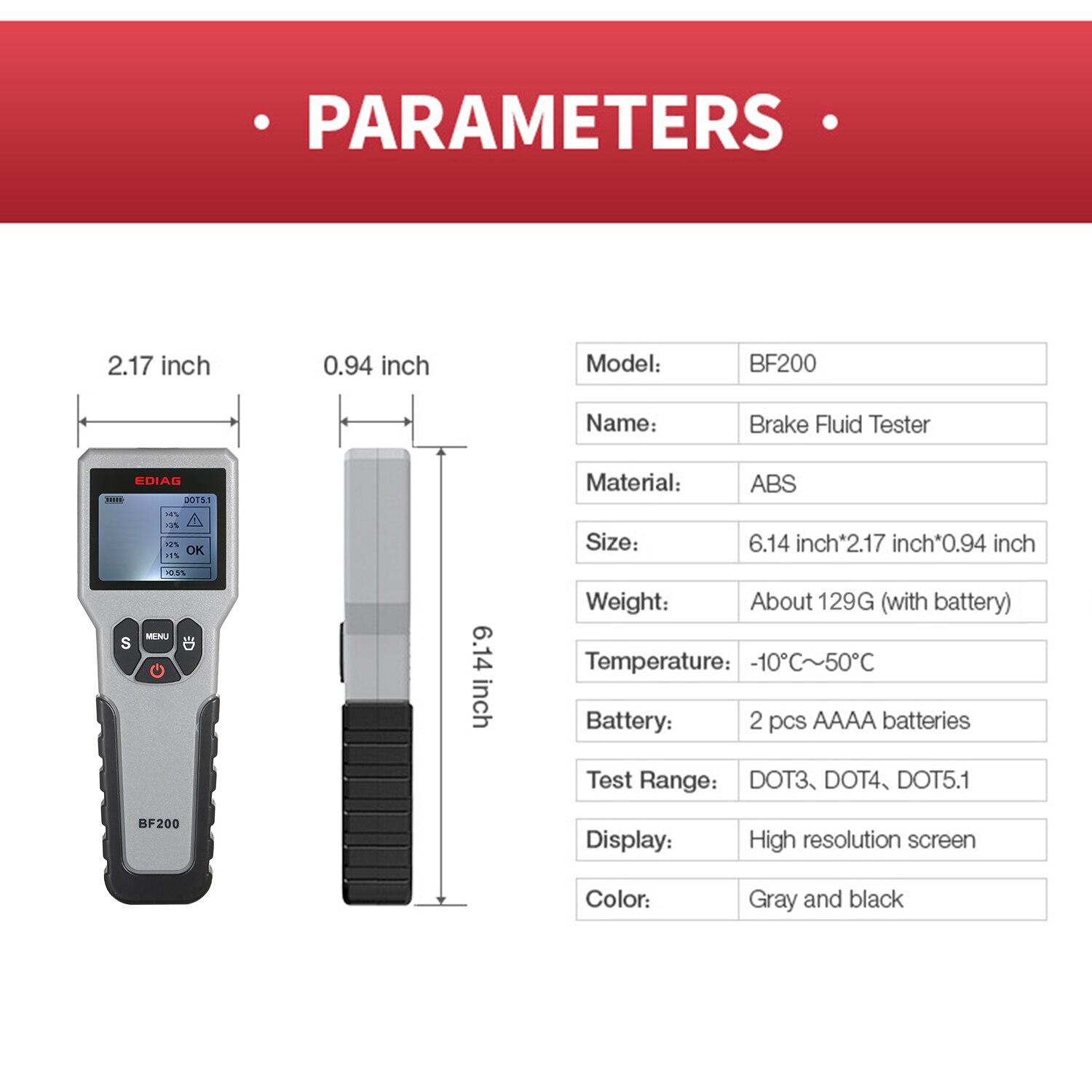 Brake Fluid Tester pen brake oil tester Accurate b... – Grandado