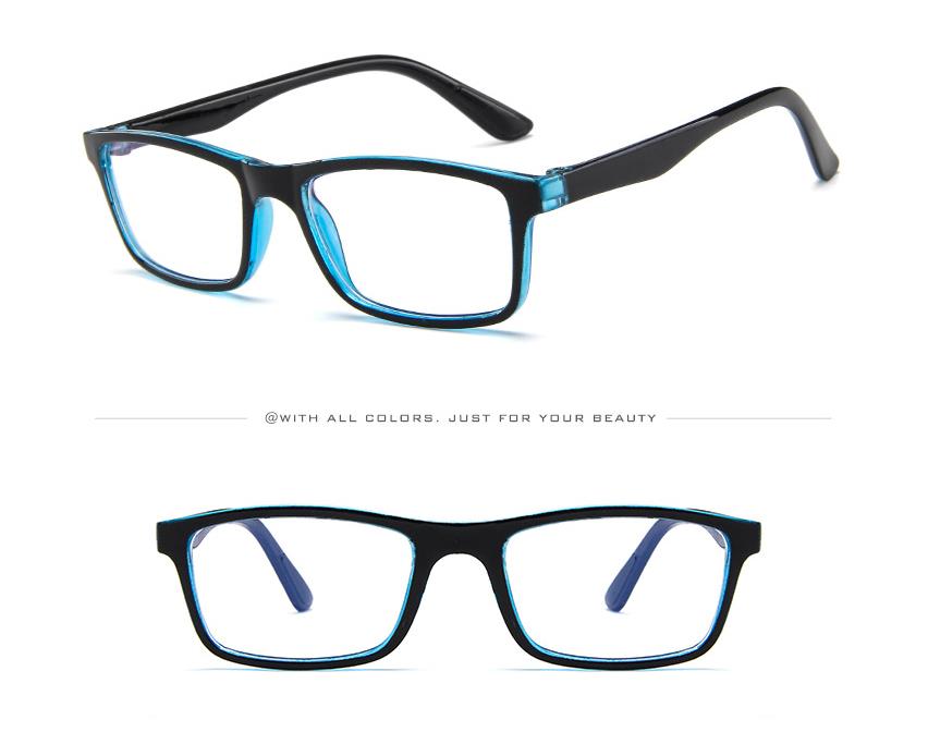 Retro Mens square Glasses Frame Computer Eyeglasse... – Grandado