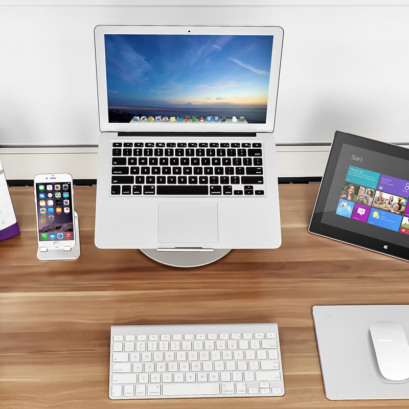 Aluminium Laptop Stand Base 360 Draaien Notebook V... – Grandado