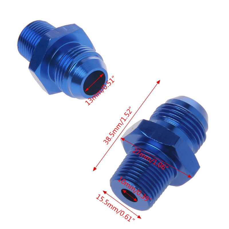 Han an10 to 3/8 '' npt gevind aluminium lige adap... – Grandado