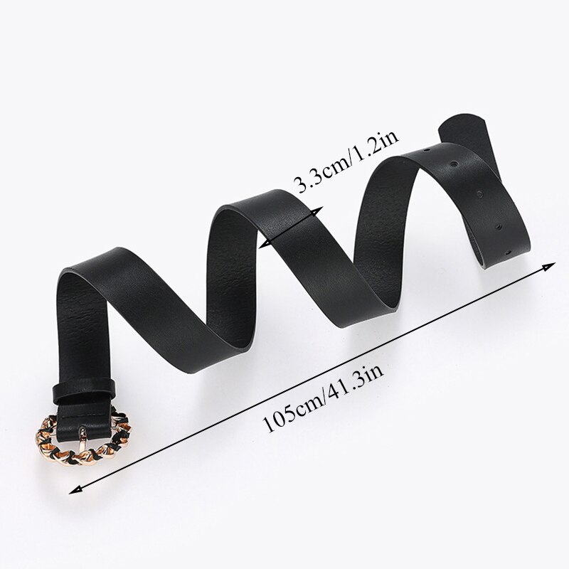 Leer Dunne Riem Vrouwen Twist Pin Gesp Taille Riem... – Grandado Leer Dunne Riem Vrouwen Twist Pin Gesp Taille Riem... – Grandado