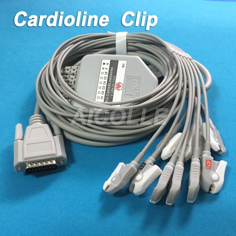 Elektrocardiogram cardioline ar600 4.7k ekg-kabel... – Grandado